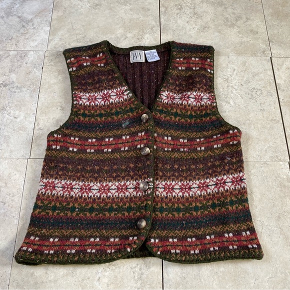 IVY | Sweaters | Vintage Ivy Acrylic Sweater Vest Preppy Aesthetic ...